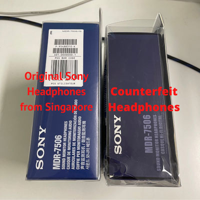 Beware of Counterfeit /Fake Sony MDR-7506 Headsets