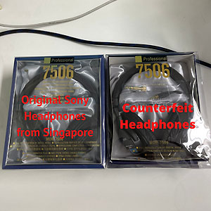 Beware of Counterfeit /Fake Sony MDR-7506 Headsets